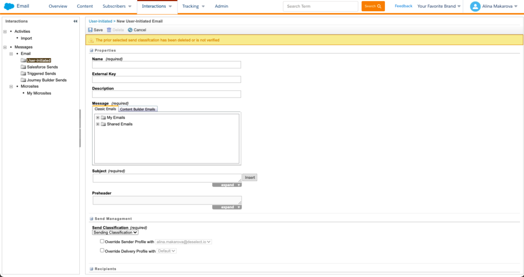 How to manage data in Salesforce Email Studio | DESelect