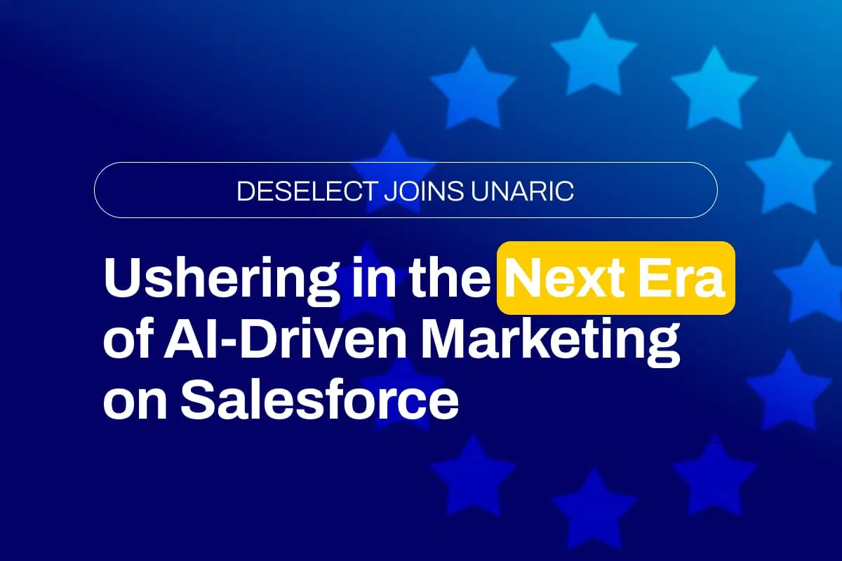 DESelect Blog - DESelect Joins Unaric: Ushering in the Next Era of AI ...